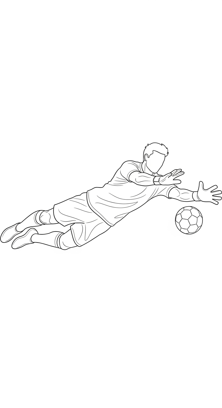Football Player Coloring Pages – Free Printable for Kids & Fans